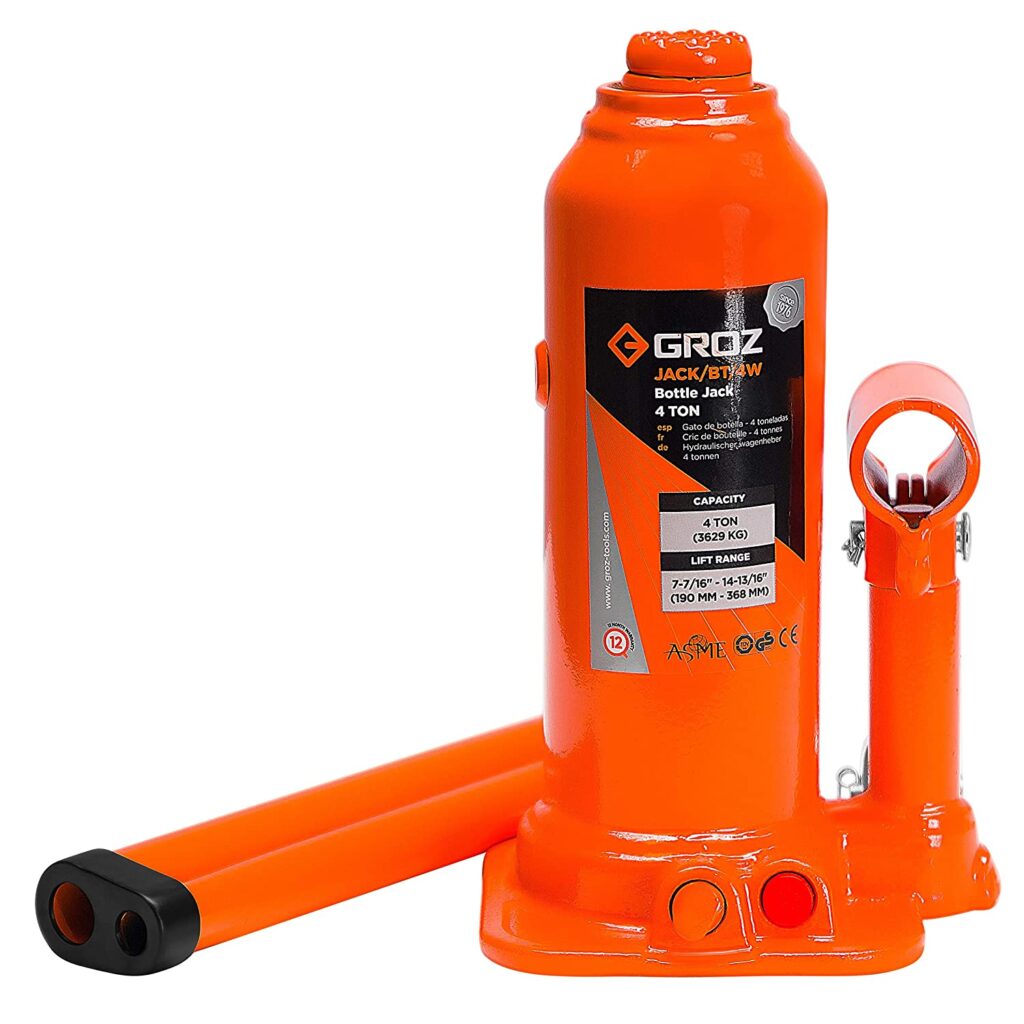 Groz 4-Ton Hydraulic Bottle Jack - Safinat